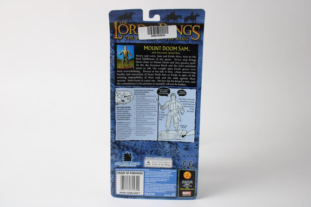 Toy Biz The Lord Of The Rings The Return Of The King Mount Doom Sam ...