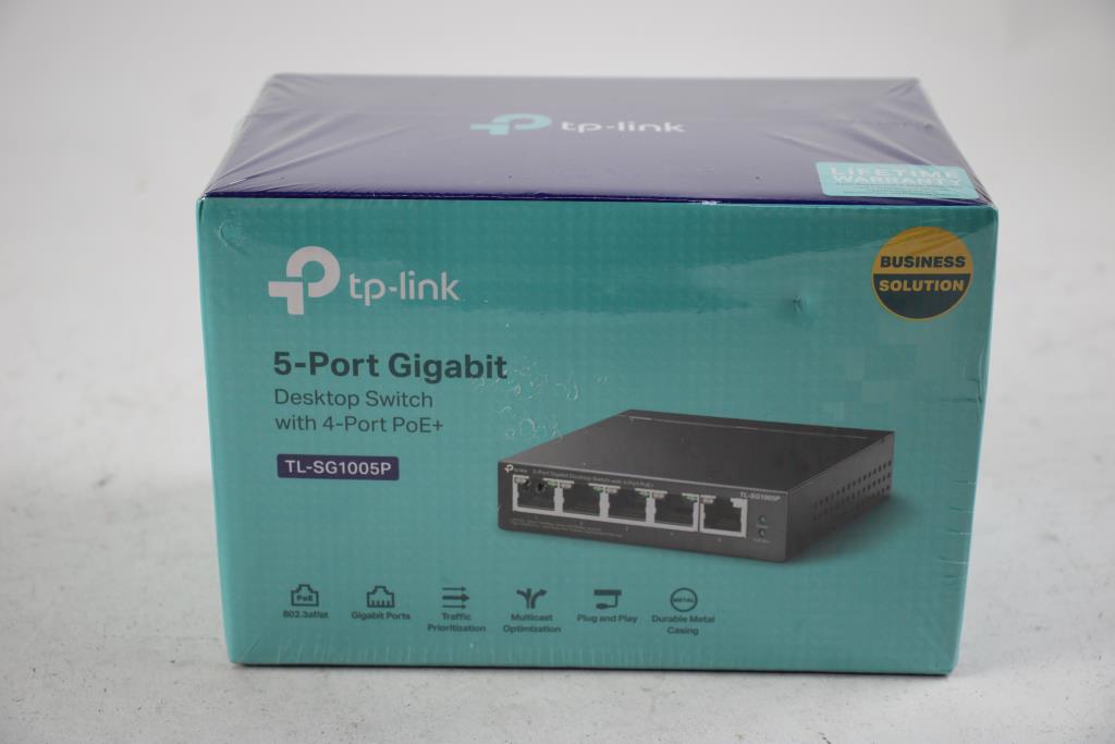 TP-Link 5-Port Gigabit Desktop Switch, TL-SG1005P | Property Room