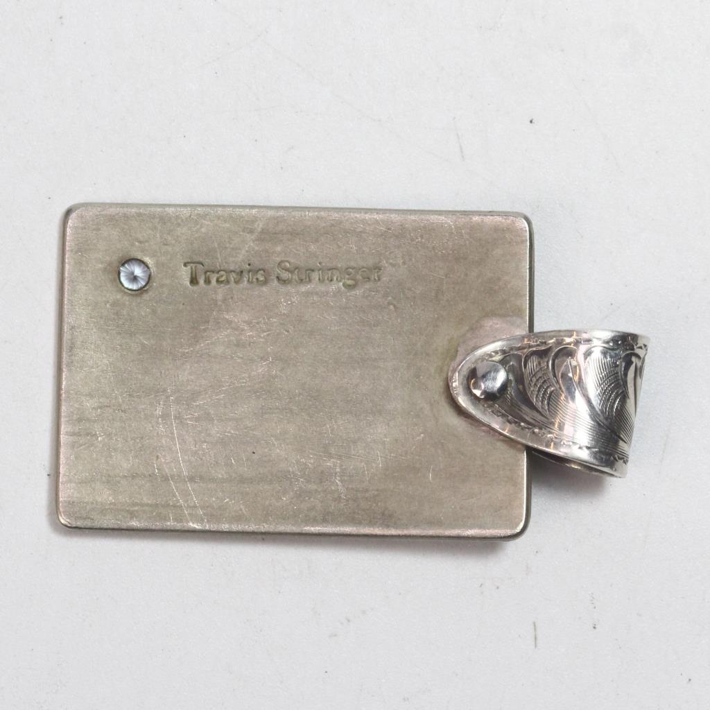 Travis Stringer 10k Gold, Silver, Brass Pendant, 13.35g | Property Room