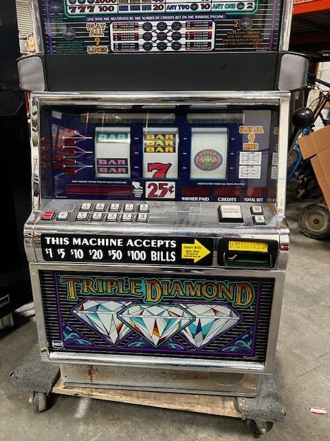Triple Diamond Slot Machine - Sold For Parts Only | Property Room