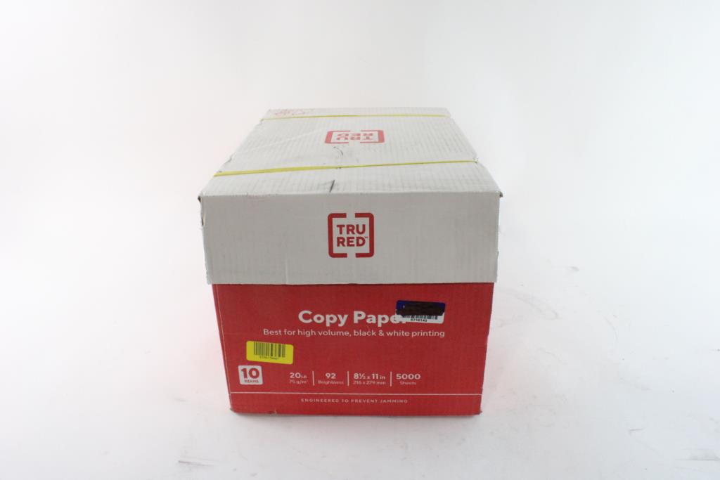 Tru Red Copy Paper 10 Reams Property Room Tru Red Copy Paper 10 Reams Property Room