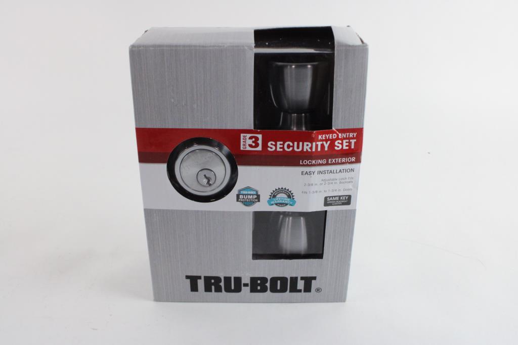 Tru-Bolt Keyed Entry Security Set | Property Room