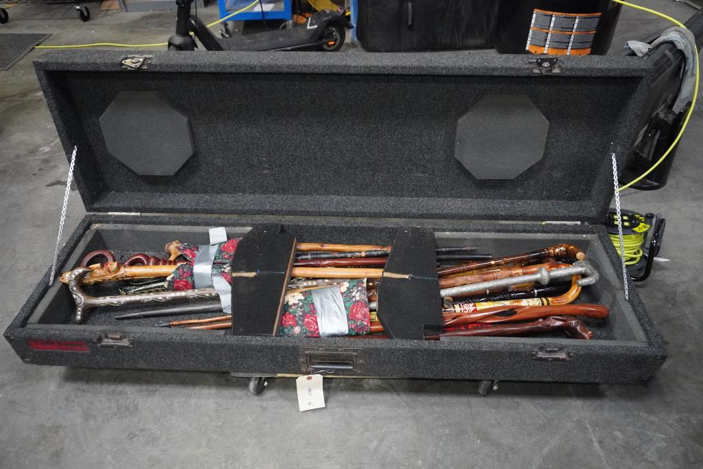 Tuff Kases Case With Unique Canes, 10+ Pieces | Property Room