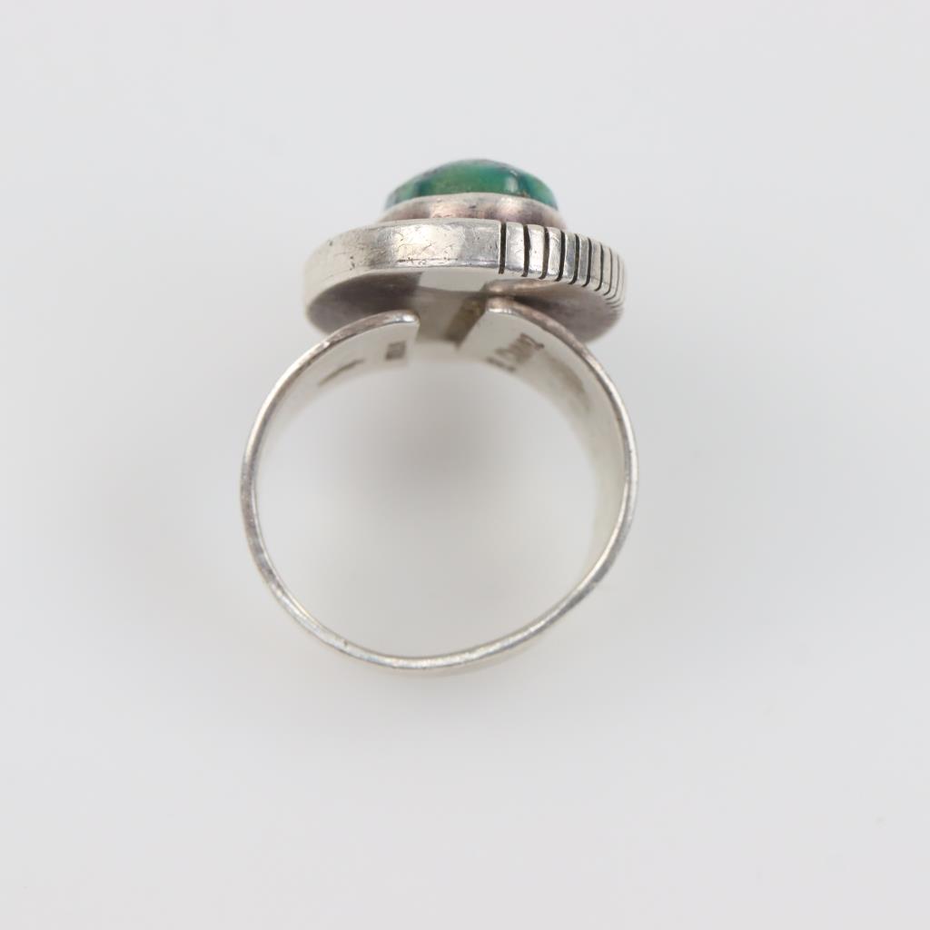 Turquoise Sterling Silver B. Chavez Tucson Ring | Property Room