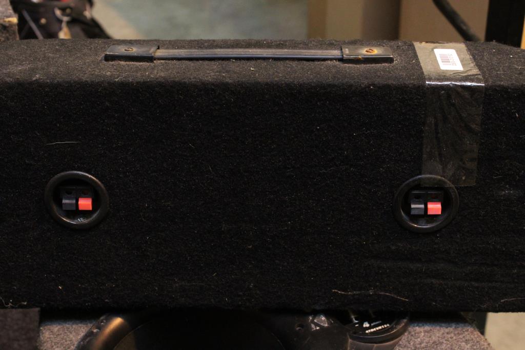 Twin Car Speakers And Speakerbox | Property Room