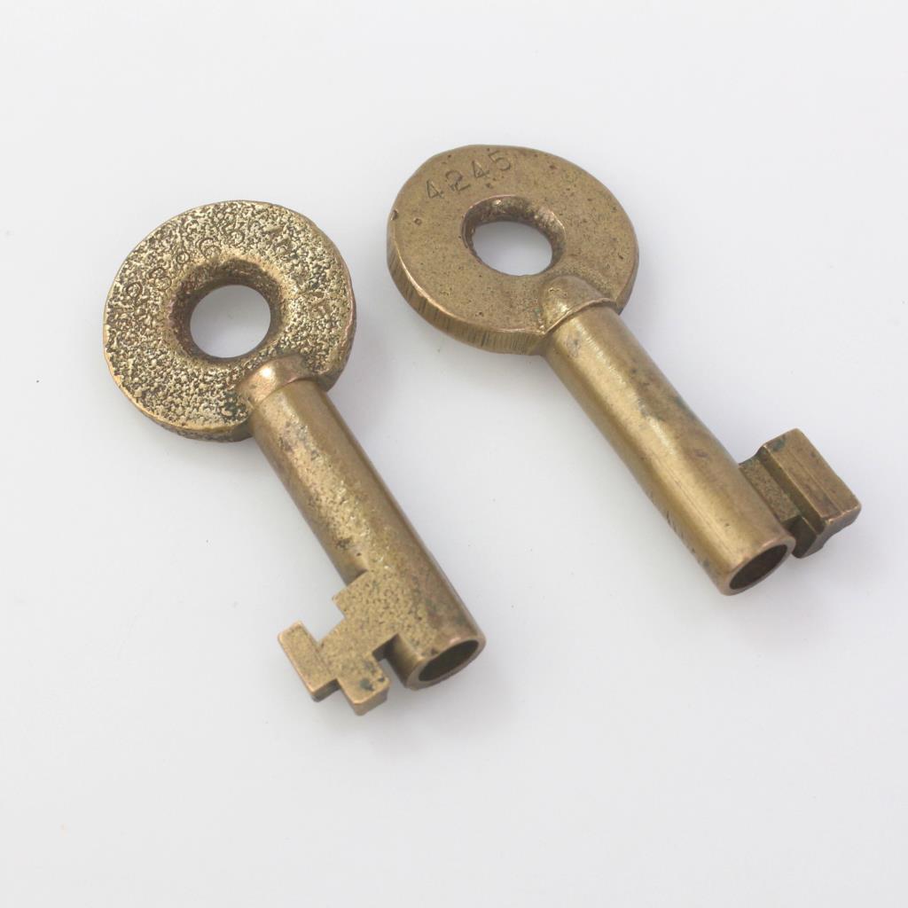 Two Antique Adlake Railroad Keys | Property Room