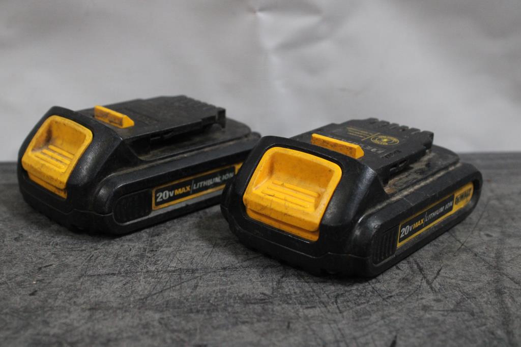Two DeWalt 20V Li-Ion Battery Packs DCB201 | Property Room