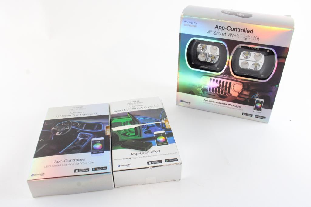 Type S Off Road App Controlled 4" Smart Work Light Kit And More, 3 ...