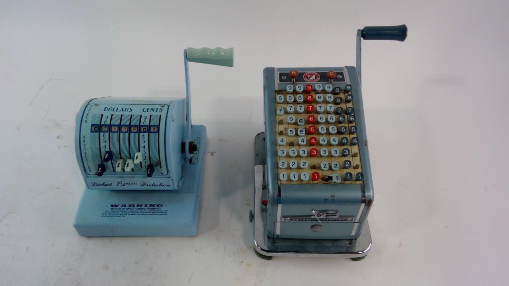 Type Writer And Money Order Machine | Property Room