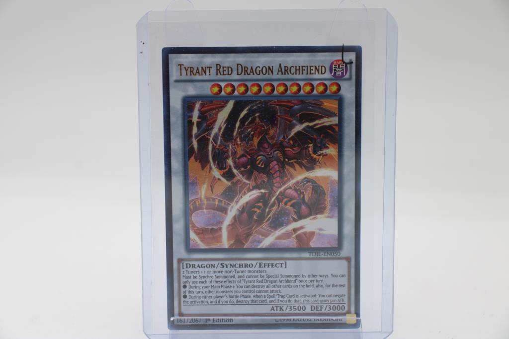 Tyrant Red Dragon Archfiend 1st Edition Yu-Gi-Oh Trading Card ...