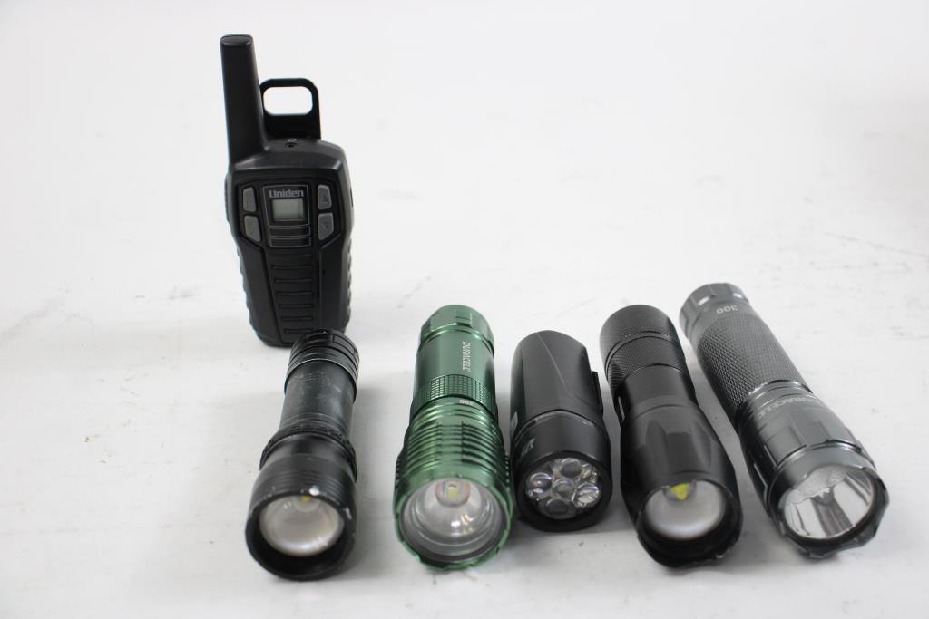 UE Bluetooth Speaker, Flashlights, Two Way Radio 7 Pieces | Property Room