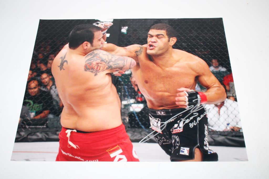 Ufc Fight Photograph With Unknown Fighter Names And Signatures ...