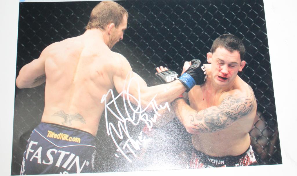 Ufc Fight Photograph With Unknown Fighter Names And Signatures ...