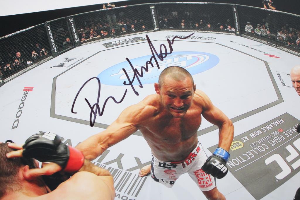 Ufc Fight Photograph With Unknown Fighter Names And Signatures ...