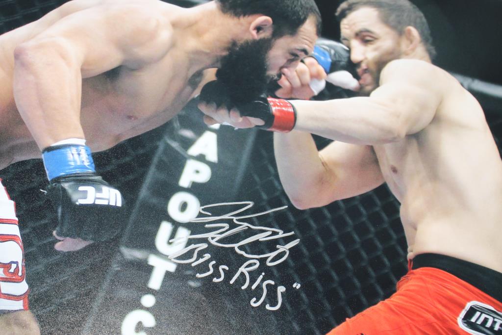 Ufc Fight Photograph With Unknown Fighter Names And Signatures ...