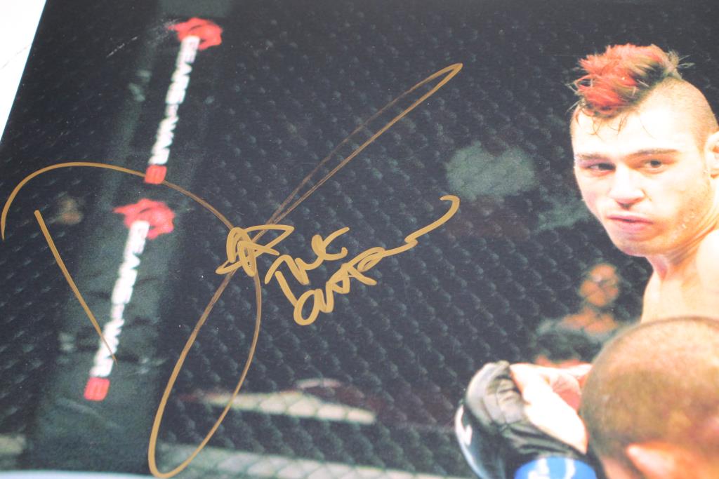 Ufc Fight Photograph With Unknown Fighter Names And Signatures ...