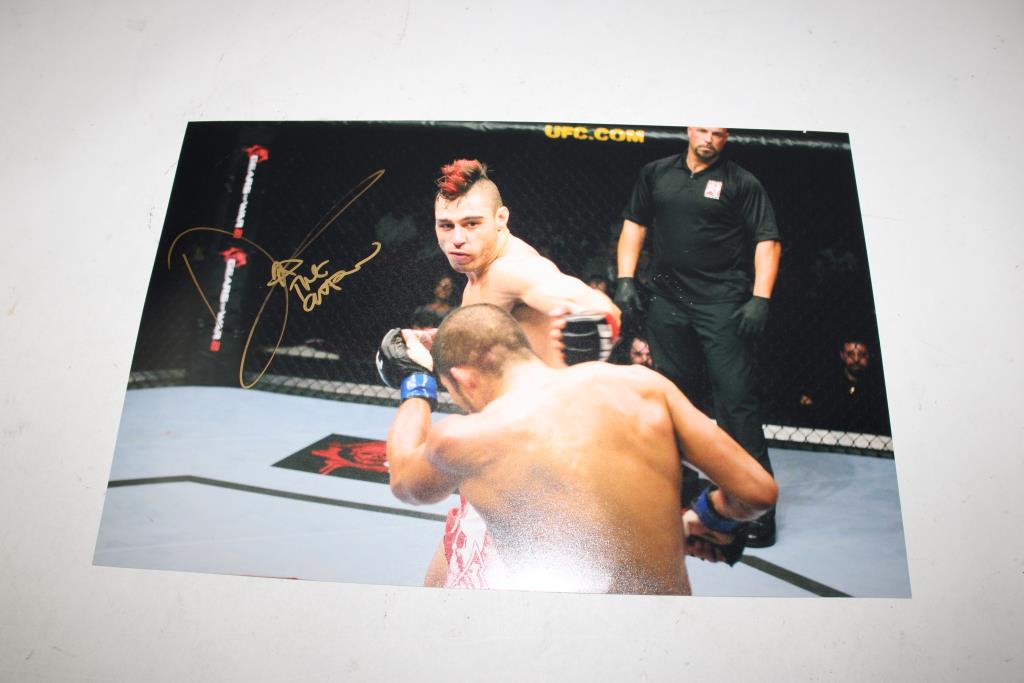 Ufc Fight Photograph With Unknown Fighter Names And Signatures ...