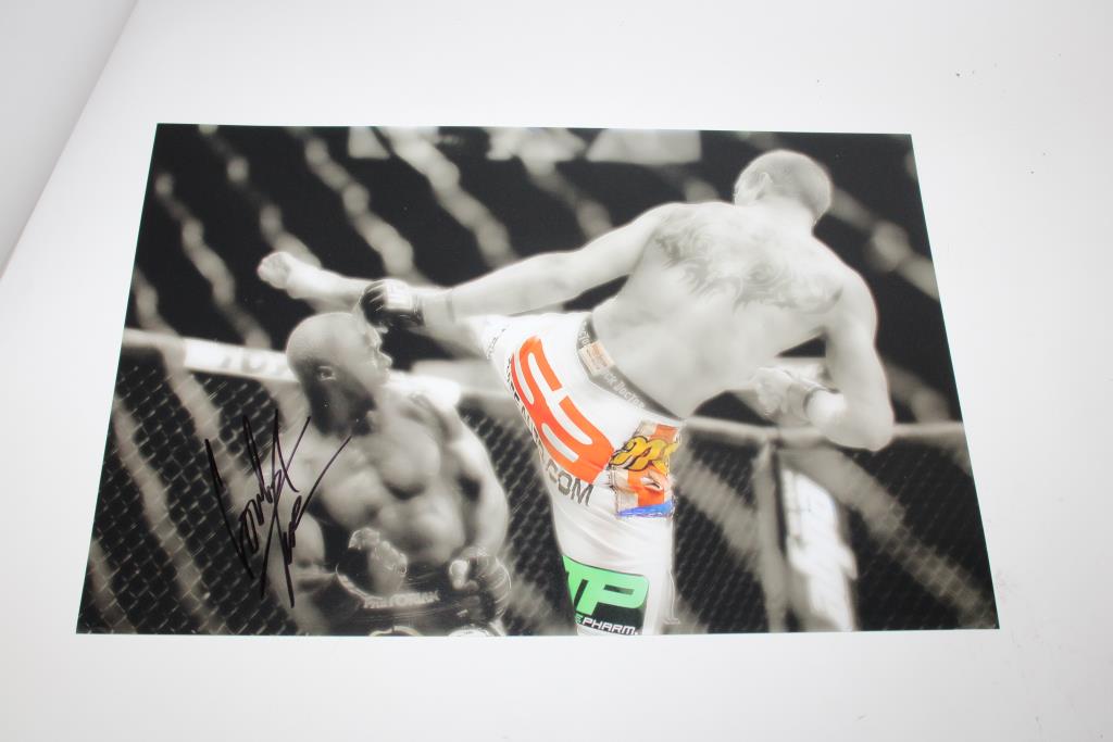 Ufc Fight Photograph With Unknown Fighter Names And Signatures ...