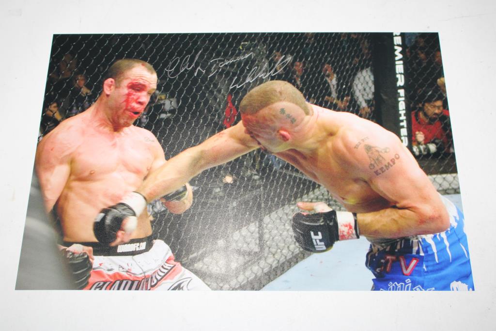 Ufc Fight Photograph With Unknown Signature | Property Room