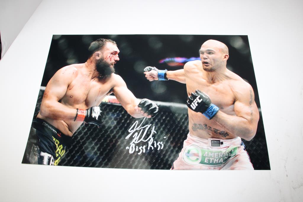 Ufc Fight Photographs With Unknown Fighter Names And Signatures ...