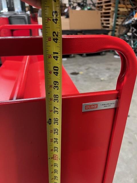 Uline Red Book Cart | Property Room