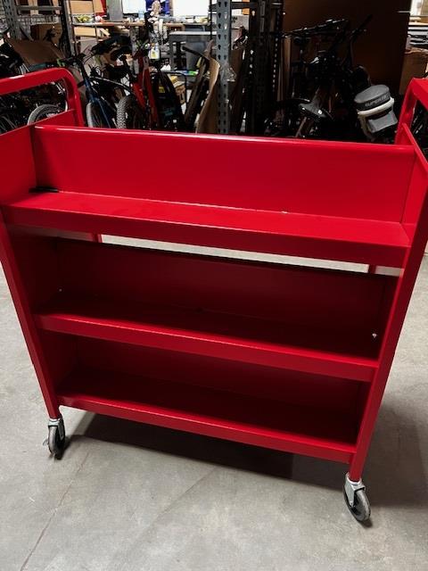Uline Red Book Cart | Property Room