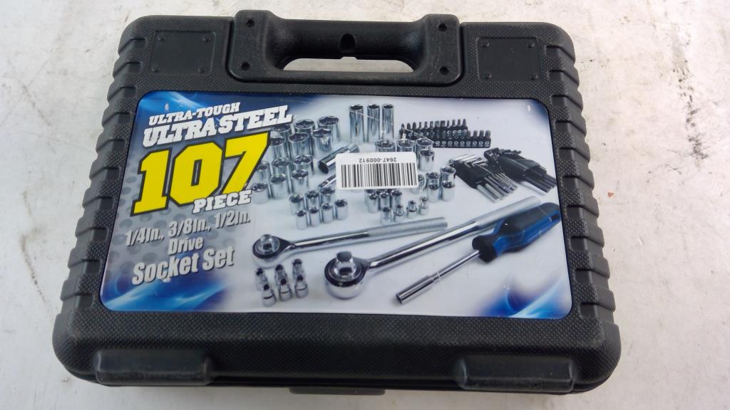 Ultra Tough UltraSteel 107 Piece Drive Socket Set | Property Room