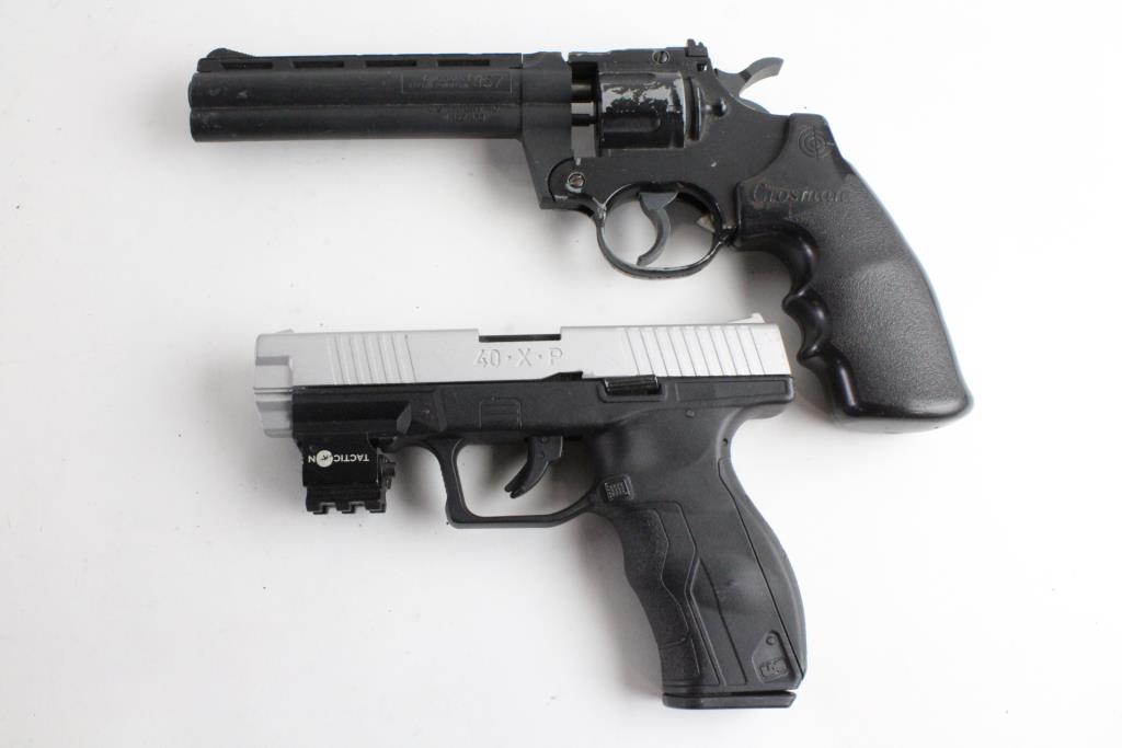 Umarex 40XP CO2 Airsoft Pistol And Crosman.357 Spring Airsoft Revolver ...