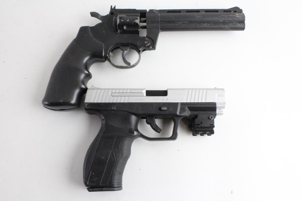 Umarex 40XP CO2 Airsoft Pistol And Crosman.357 Spring Airsoft Revolver ...