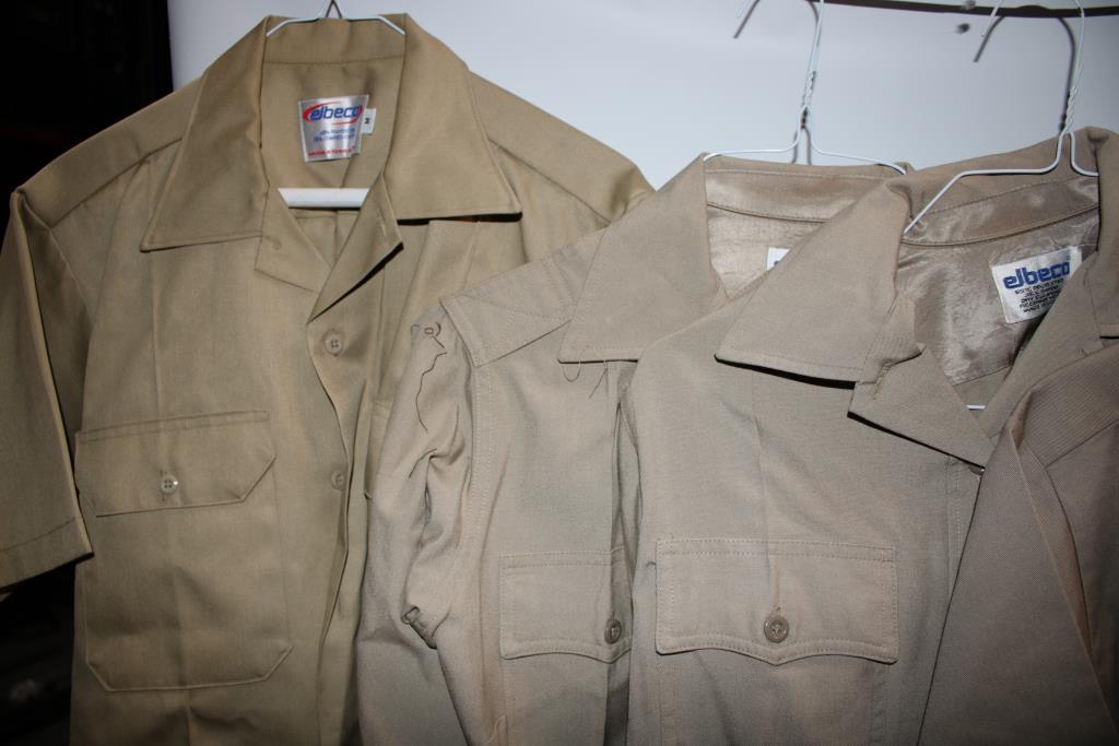 Uniform/Tactical Brown Work Shirts; 5+ Pieces | Property Room