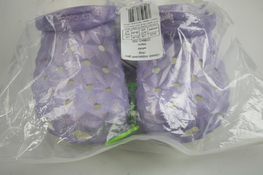 Unisex Iridescent Crocs Shoes Size M7 W9 | Property Room