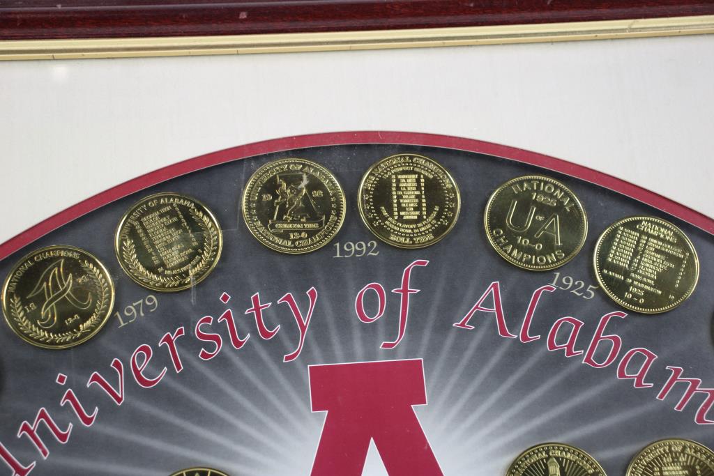 University Of Alabama National Championships Framed Coin Collection ...