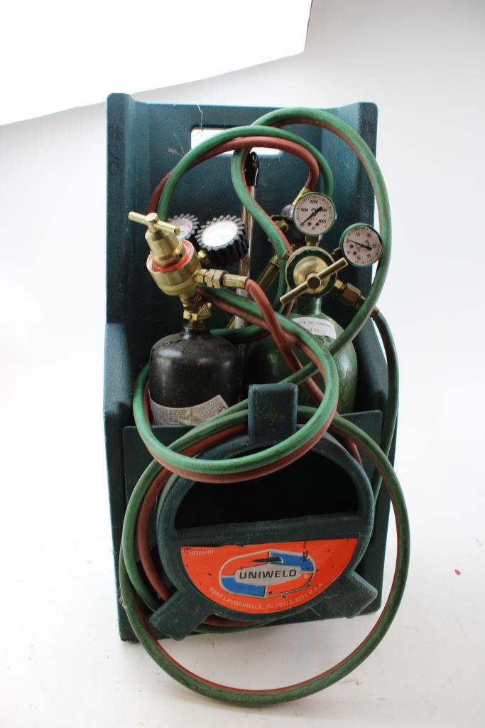 Uniweld Case W/welding Tanks | Property Room