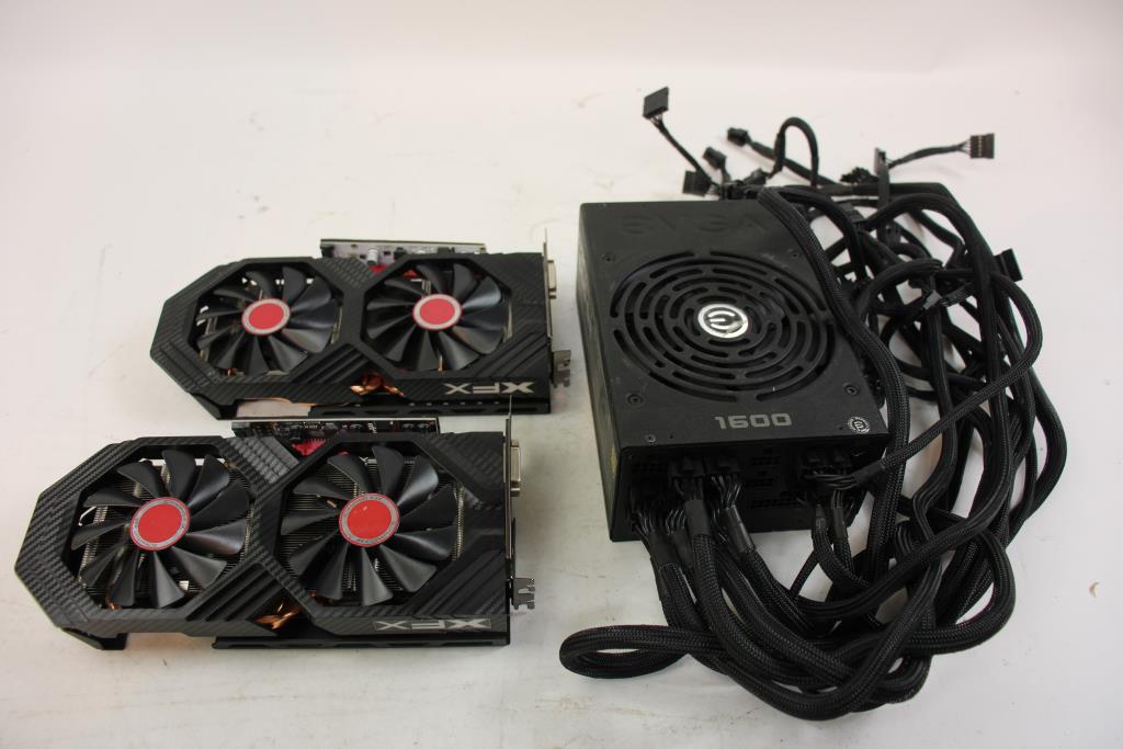 Unknown Brand Aluminum Frame Open-Air GPU Mining Rig | Property Room