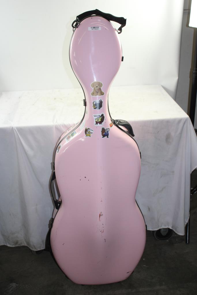 Unknown Brand Cello Case With Wheels, Pink | Property Room