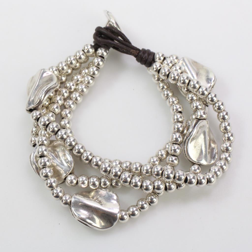 Uno De 50 70.52g Sterling Silver Toggle Bracelet | Property Room