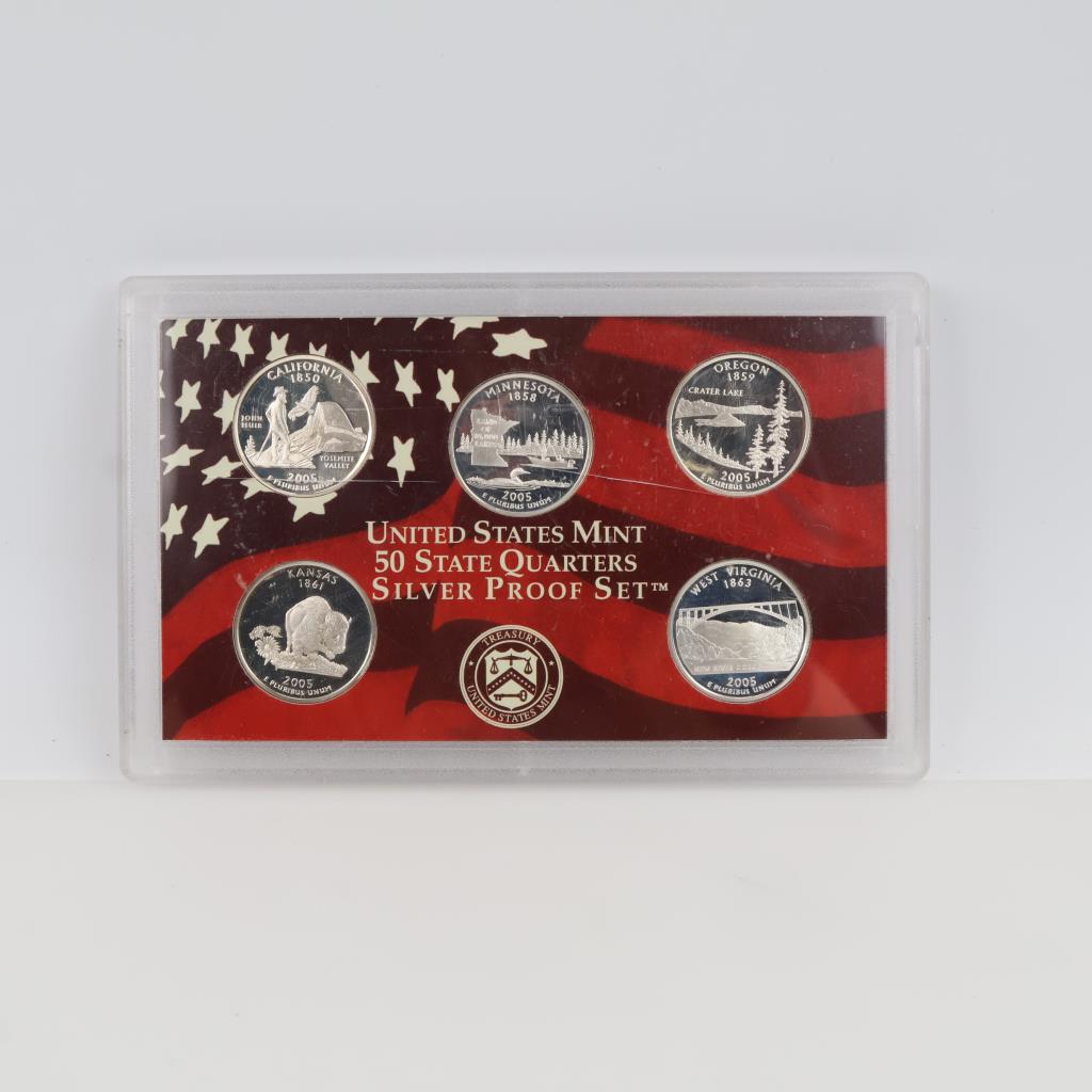 US 2005-S Quarters Silver Proof Set | Property Room