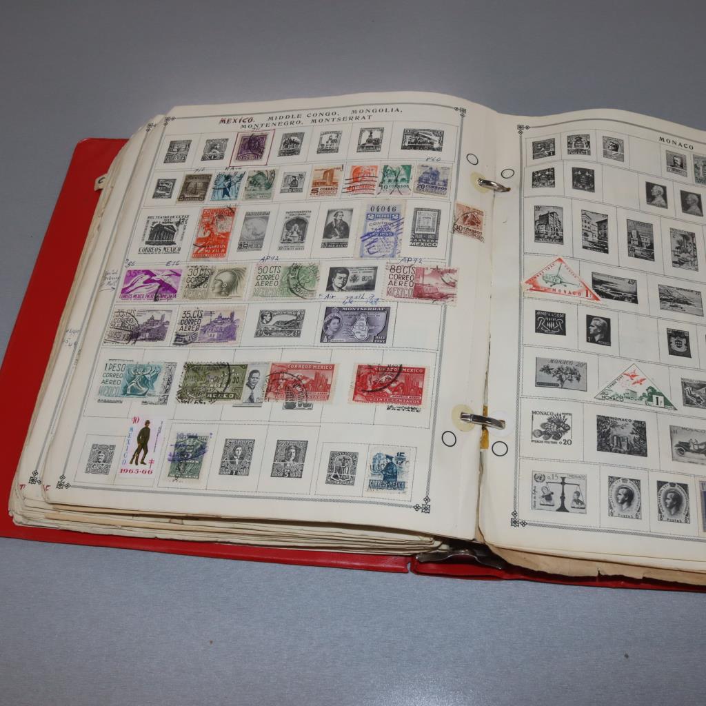US And Foreign Stamp Binder; 3+lbs. | Property Room