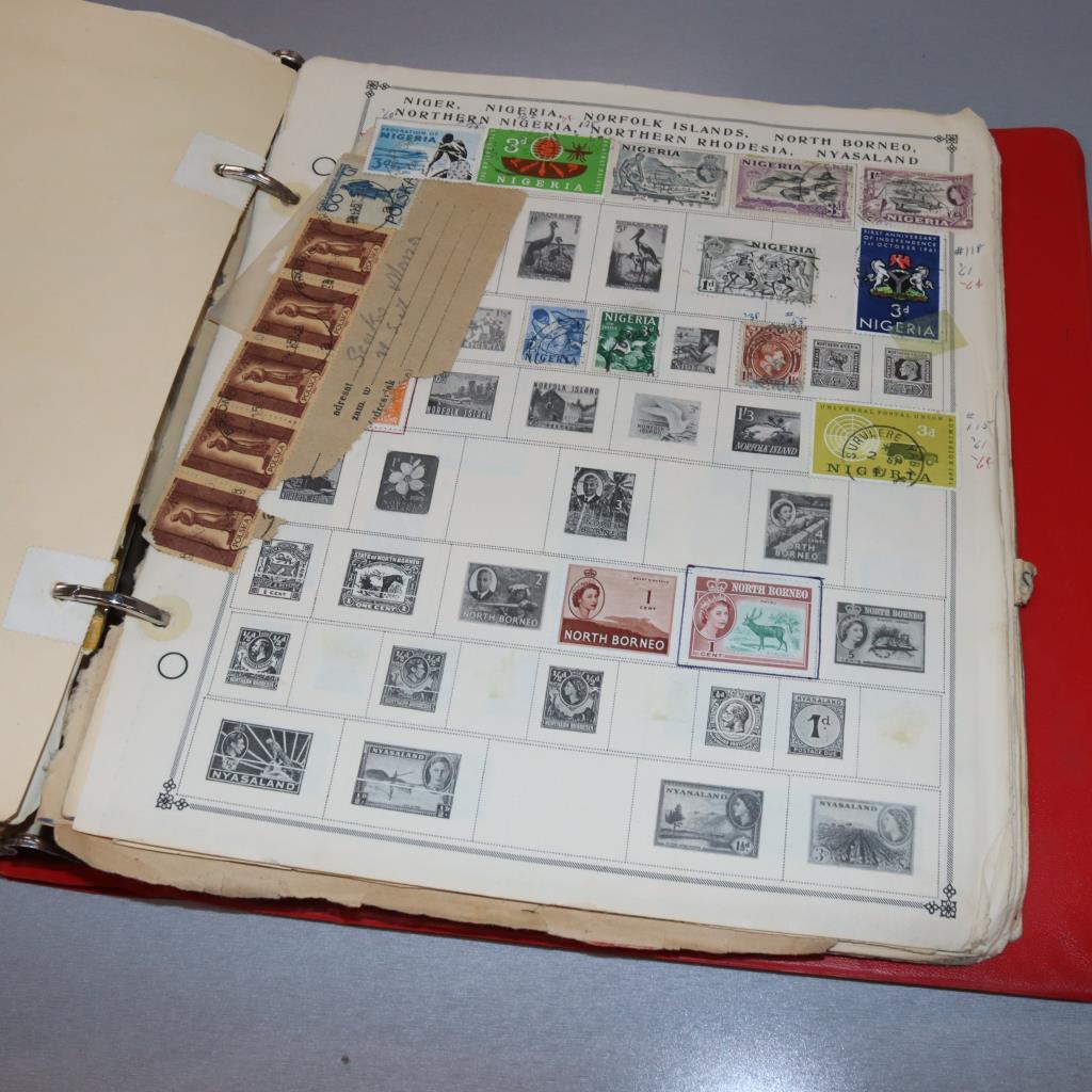 US And Foreign Stamp Binder; 3+lbs. | Property Room