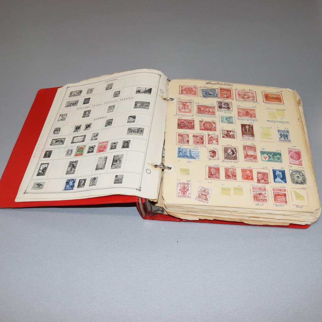 US And Foreign Stamp Binder; 3+lbs. | Property Room