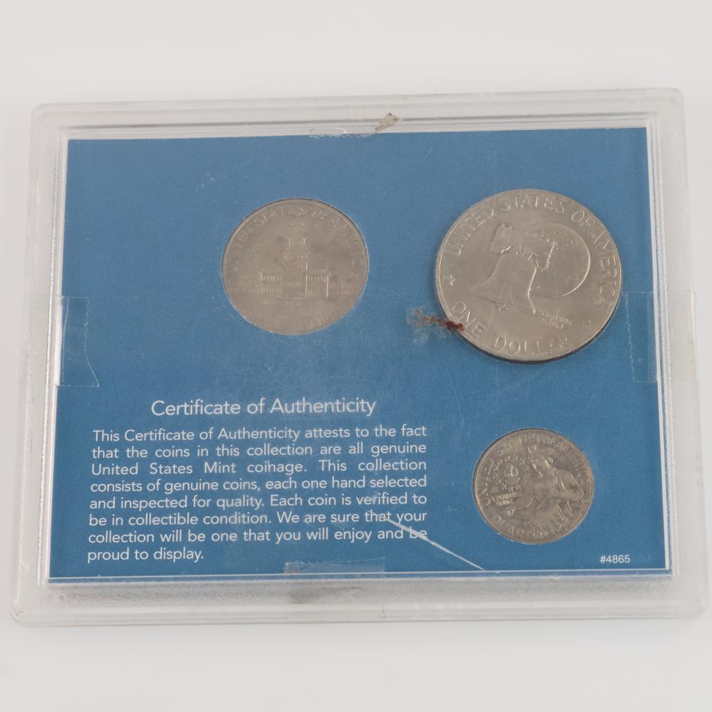 US Bicentennial Coin Collection Set, 3 Coins | Property Room