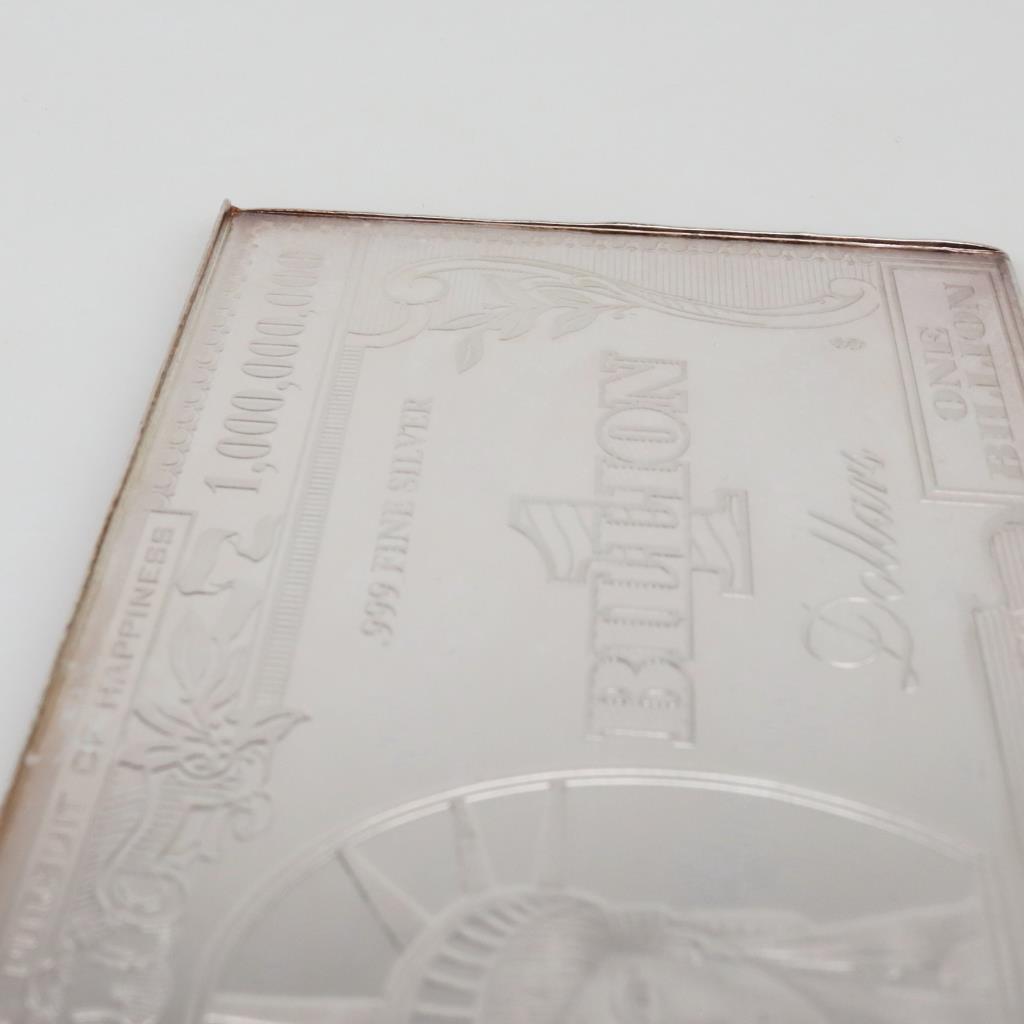 US Billion Dollar Fine Silver Bar | Property Room