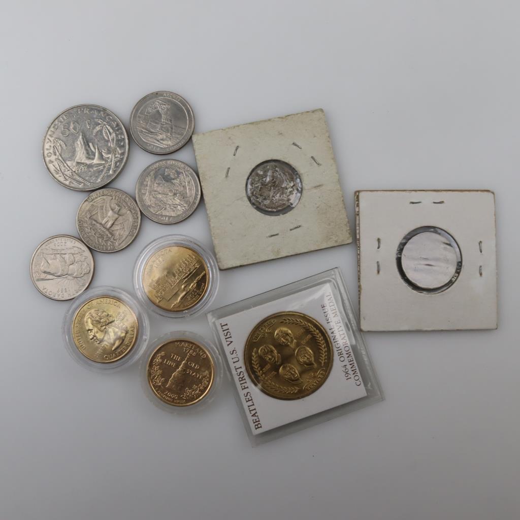U.S. Coins, 11 Pieces includes Silver Barber Dime | Property Room