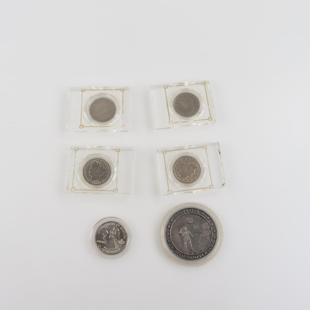US Coins And Token, 5 Pieces | Property Room