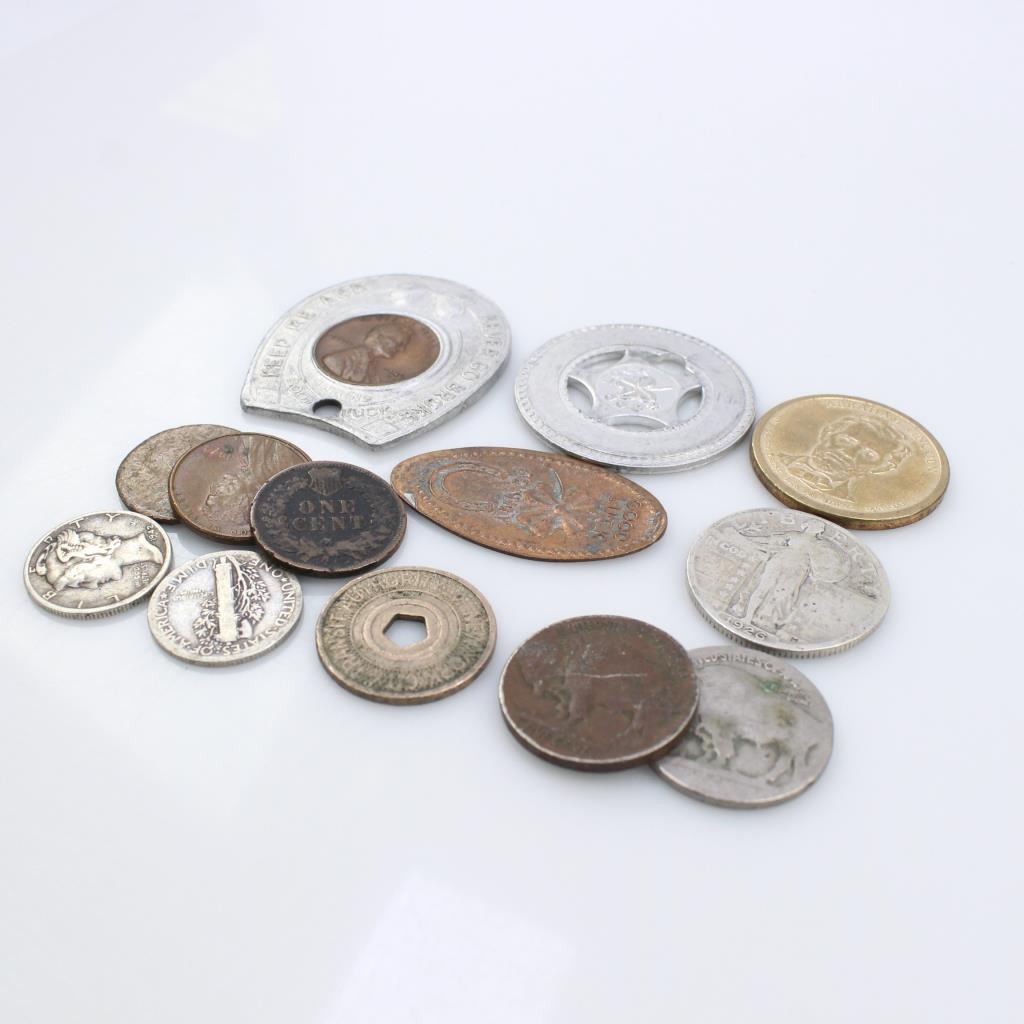 US Coins And Tokens, Including 3 Silver Coins | Property Room