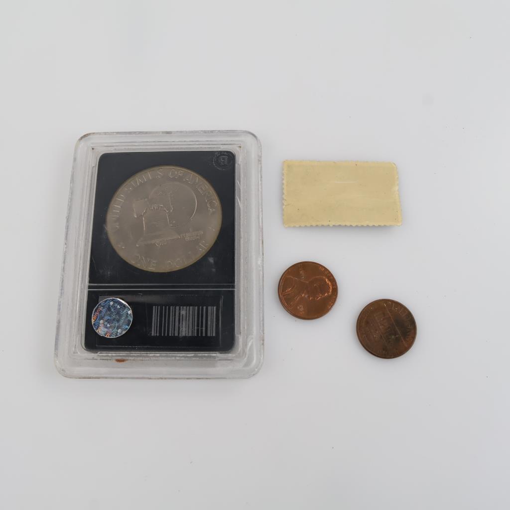 US Coins And US Stamp; 4 Pieces | Property Room