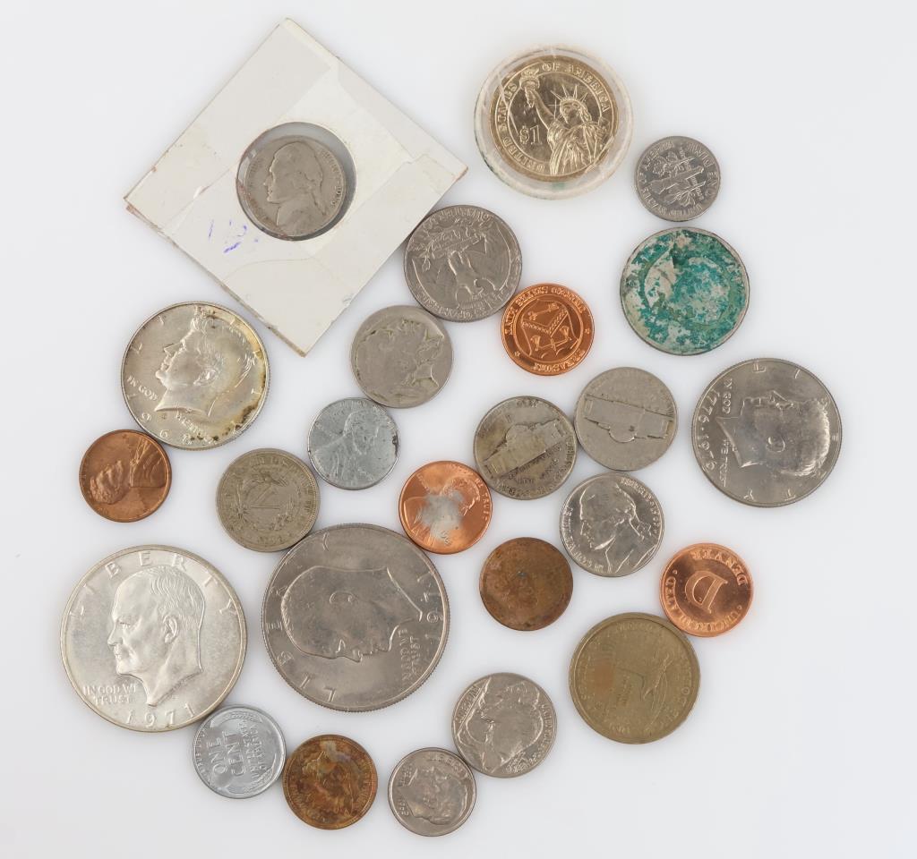 US Coins Including Silver-clad, 20+ Pieces | Property Room