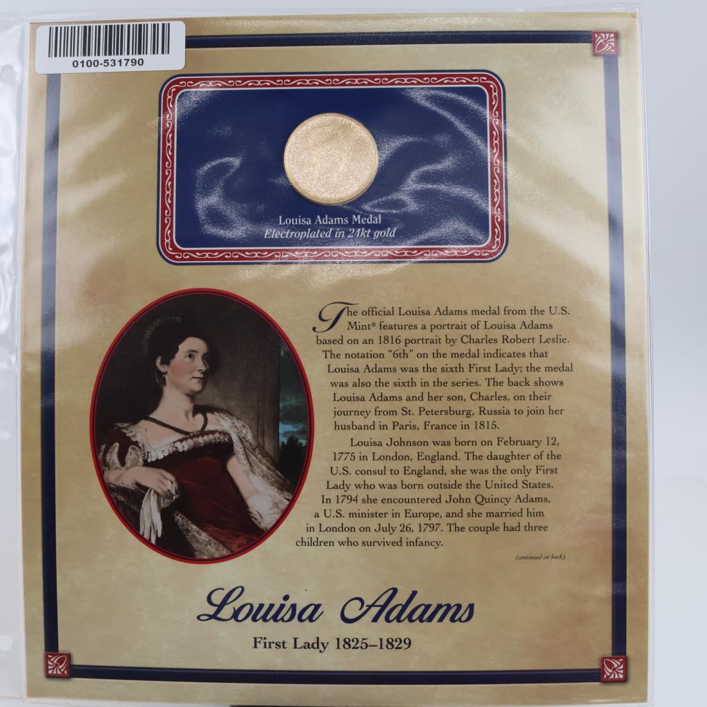 US First Lady Louisa Adams Medal | Property Room