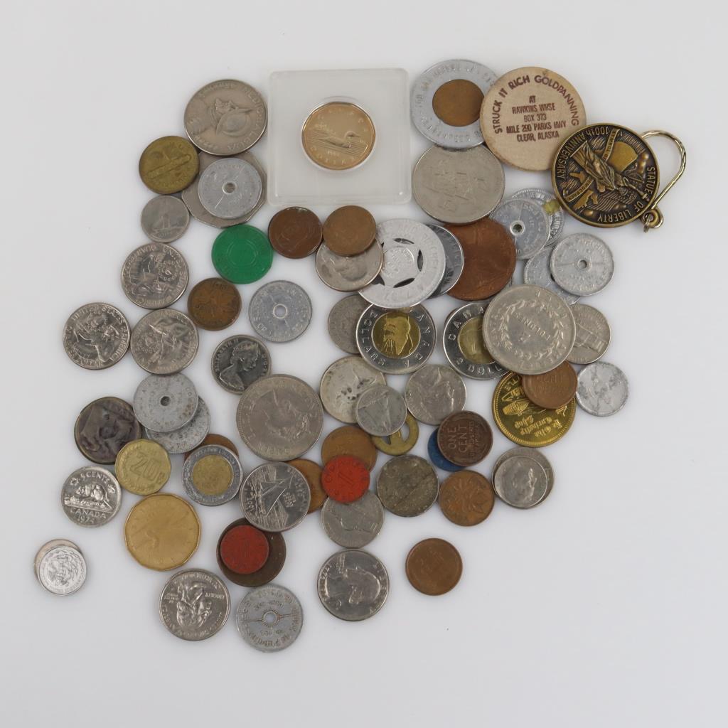 US Foreign Currency And Tokens, 60+ Pieces | Property Room
