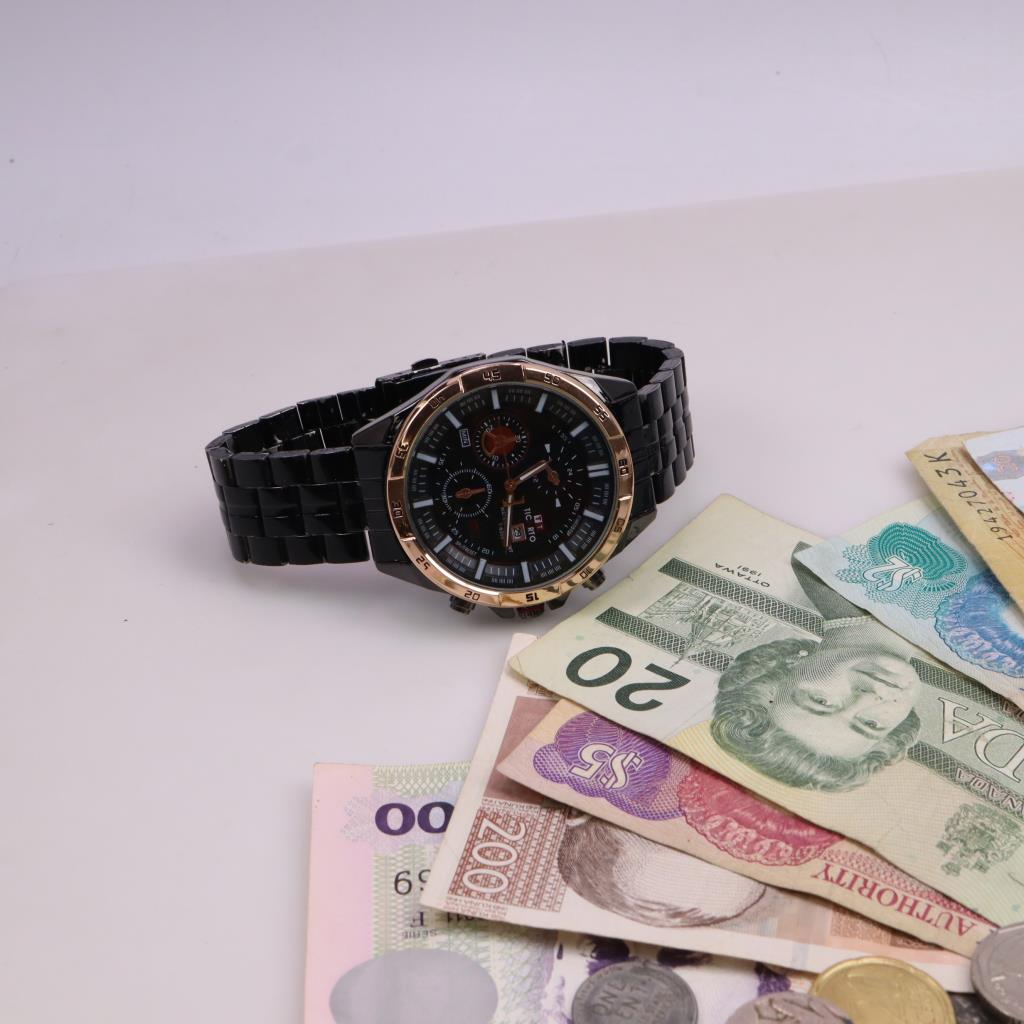 U.S, Foreign Currency And Watch, 30+ Pieces | Property Room